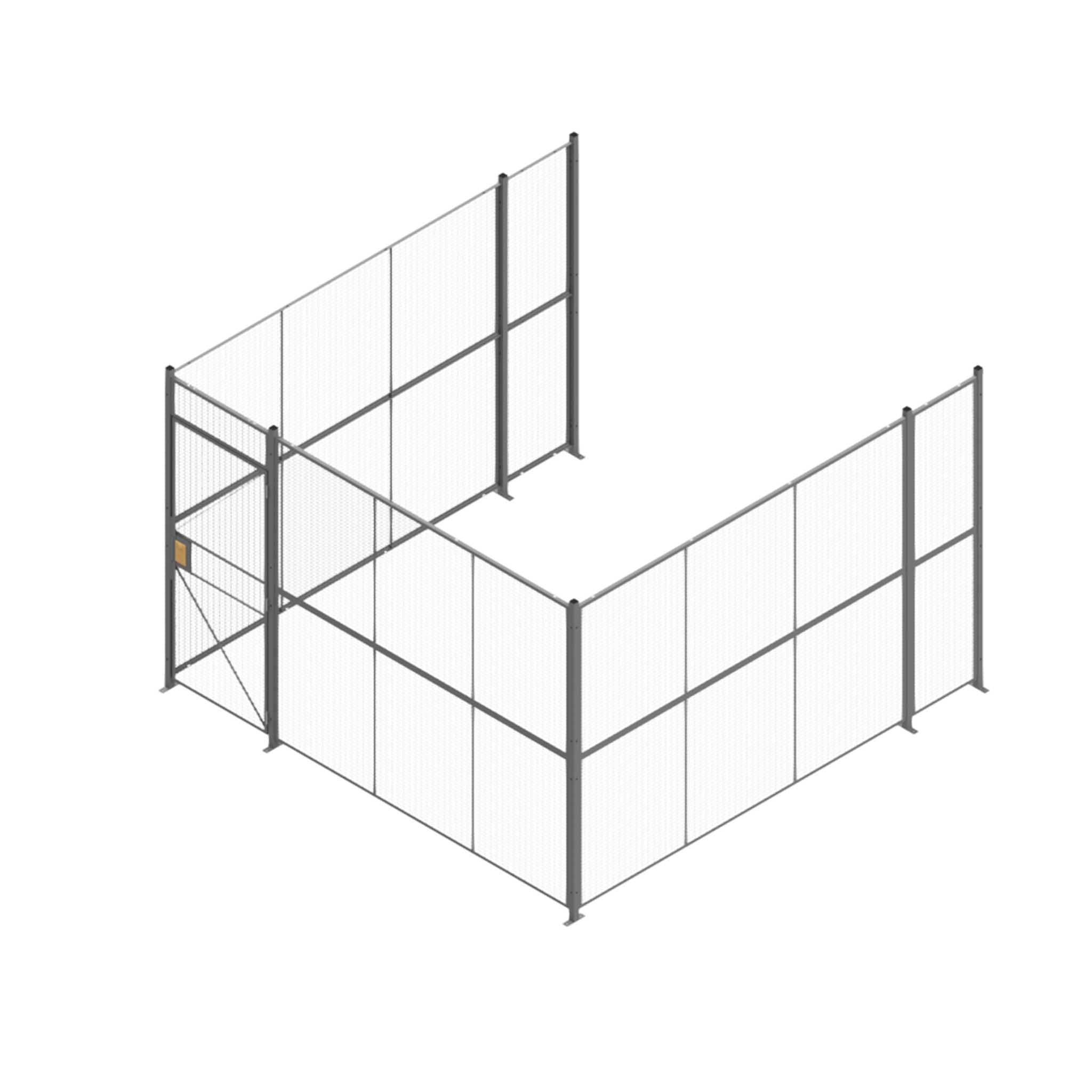 3-Sided - 12 x 12 x 8 Wire Cage with Hinged Door